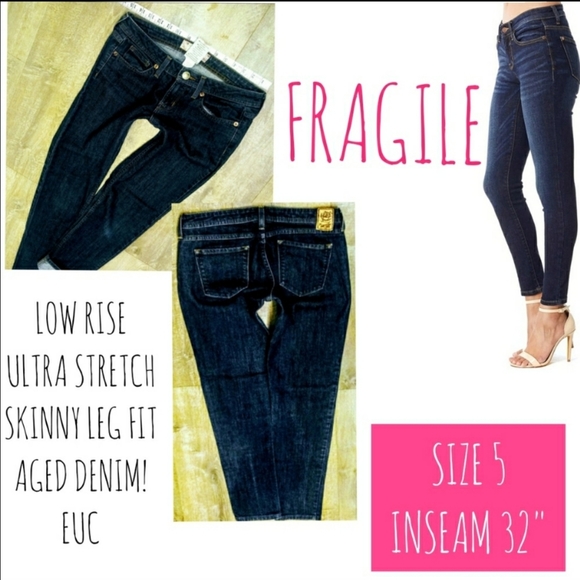 Fragile | Jeans | Fragile Jeans Size 5 Skinny Leg Ultra Stretch | Poshmark